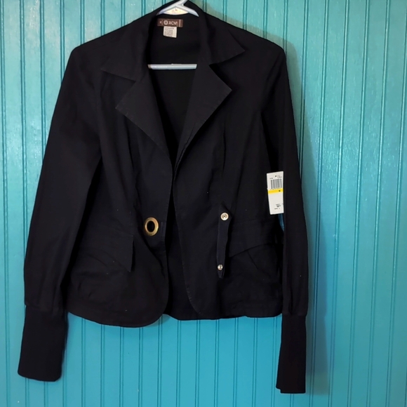 XCVI | Jackets & Coats | Xcvi Nwt Black Cotton Jacket Bloomingdales ...